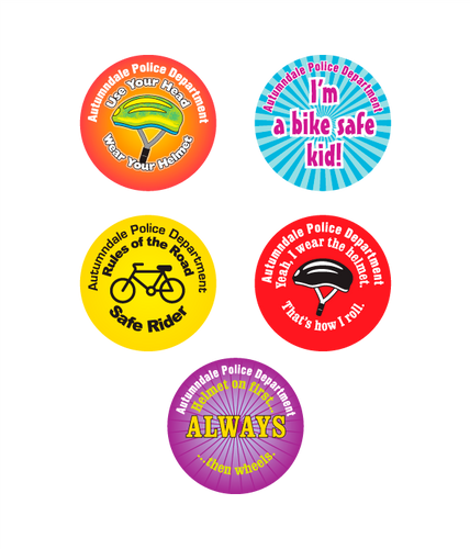 Bike Safety Assorted Stickers | Coast to Coast