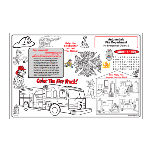 Fire Department Activity Sheet | Coast to Coast
