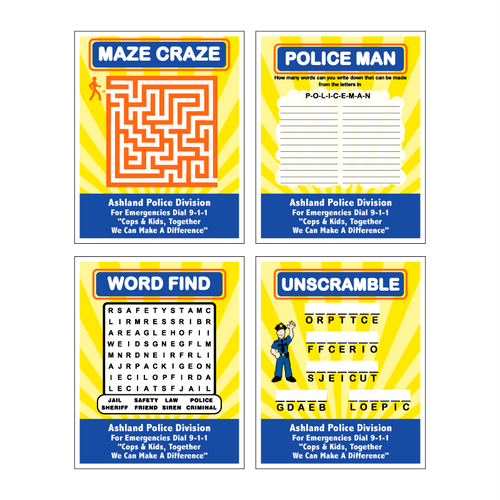 Police Department Activity Cards | Coast to Coast