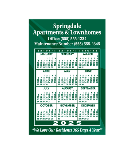 4x6 Calendar Magnet | Creative