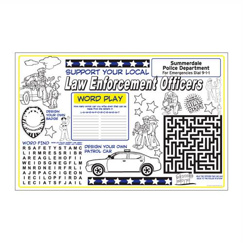 Police Department Activity Sheet | Coast to Coast