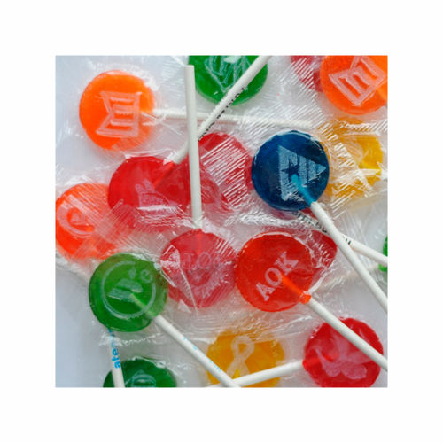 Lollipop with Design & Customized Stick | Coast to Coast