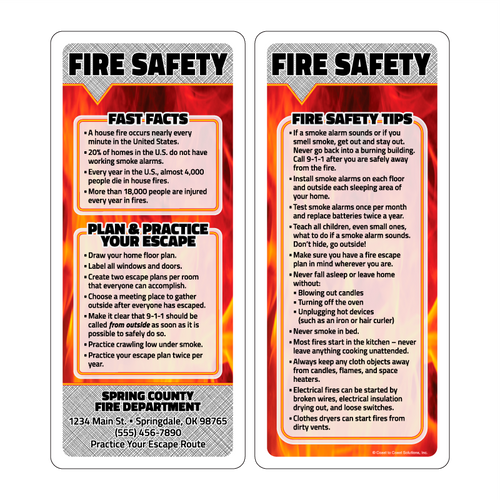 Fire Safety Q&A Card | Coast to Coast