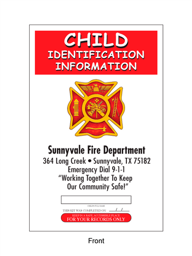 Fire Fingerprint Card | Coast to Coast