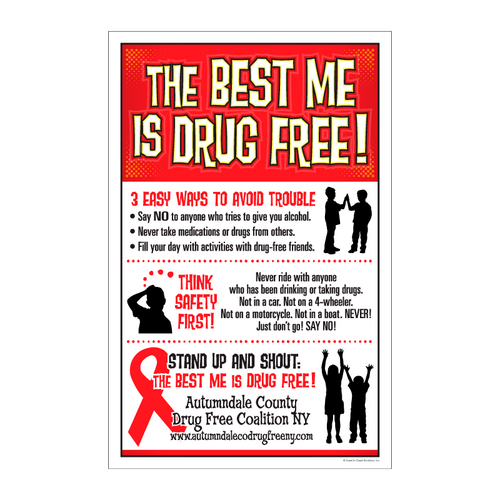 The Best Me Is Drug Free Poster | Coast to Coast