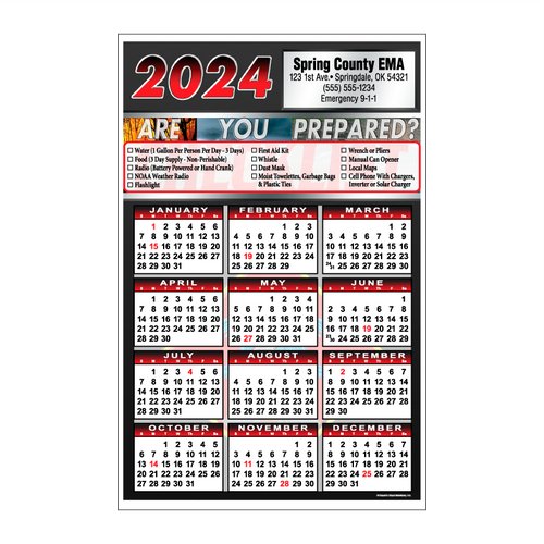 Natural Disaster Wall Calendar | Coast to Coast