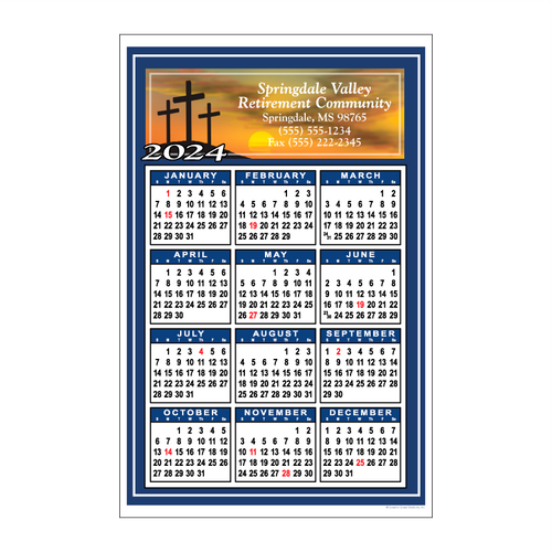 Three Crosses Wall Calendar | Coast to Coast