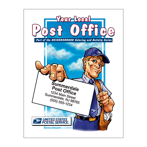 post office coloring book
