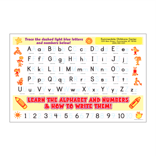 Learn the Alphabet & Numbers Activity Sheet | Coast to Coast