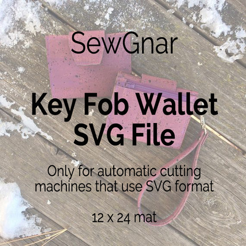 Key Fob Wallet SVG File | SewGnar