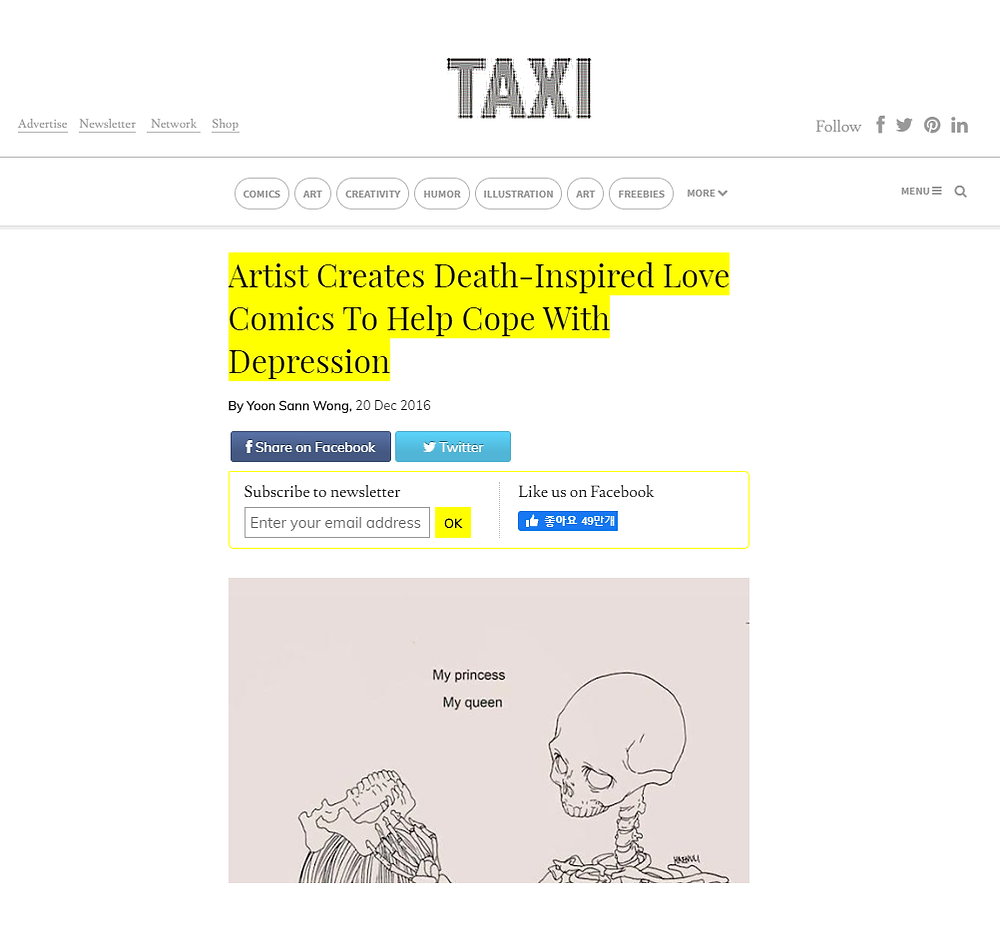 Design Taxi posted about Haenuli's artwork