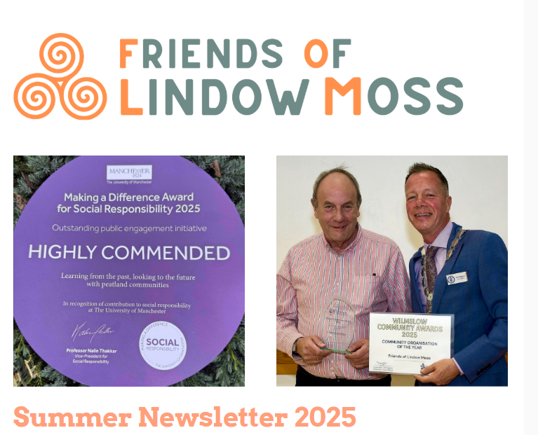 Friends of Lindow Moss Summer Newsletter