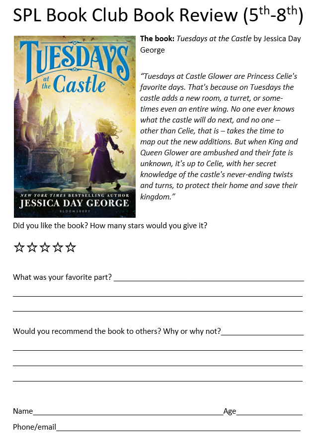 Tuesdays at the Castle - Online Book Club