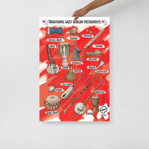 Traditional West African Instruments Poster | Nate Holder Music