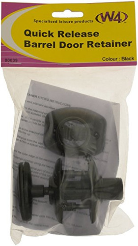 Quick Release Barrel Door Retainer Black | Caravan Connection 1