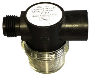 SHURFLO Screw on In line Filter 1/2" Threaded Inlet | Caravan Connection 1