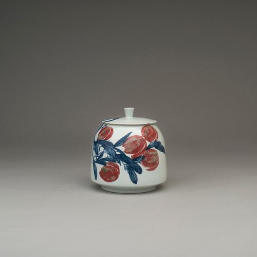 【Fruity morning】Decorative canister with painting | pangu