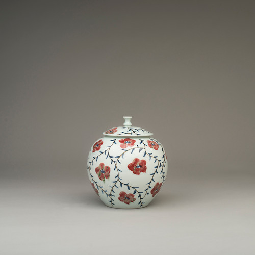 【Blossom age】Handmade decorative jar with painting | pangu