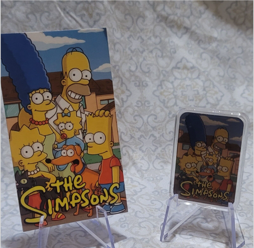 The Simpson Family 1 oz silver bar colorized with COA #63 of 100 ...