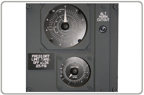 Cabin Pressure Altimeter Panel | Flight Simulator MEA