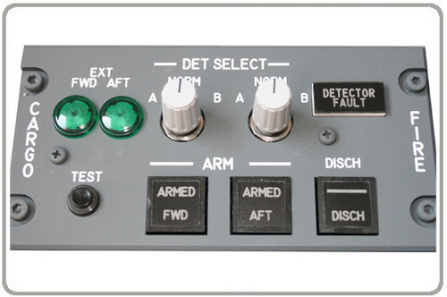 Cargo Fire Detection Suppression Panel | Flight Simulator MEA