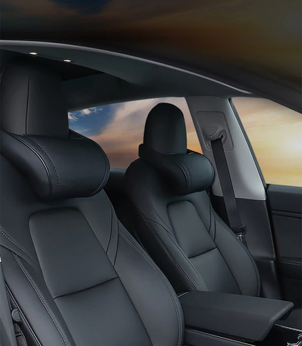 Tesla Model 3 & Y Car Headrest Neck Pillow (Micro Fiber Memory Foam ...