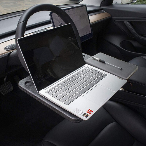 Tesla Model S/3/X/Y Car Steering Wheel Desk | EvGuru