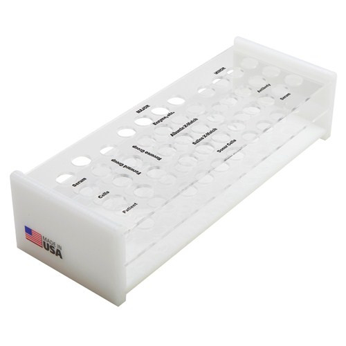 Dynalon 159565-3 Blood Bank Cross Match Rack for 38 Tubes | PARMA