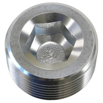 NPT PLUG 1" | UnrivaledNPT PLUG 1" NPT Plug w/ internal hex silver ...