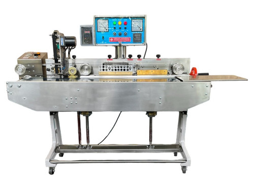 Horizontal Heat Sealer with date stamping machine (20mm sealing line ...