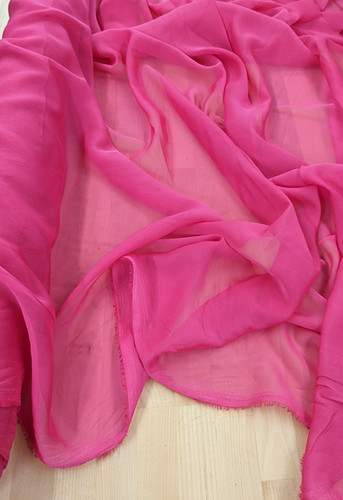 Hot Pink - Two Tone Chiffon | Villa Textiles Shop