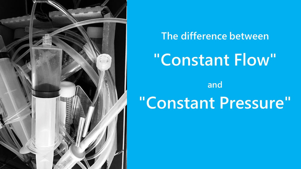 The difference between "Constant Flow" and "Constant Pressure"