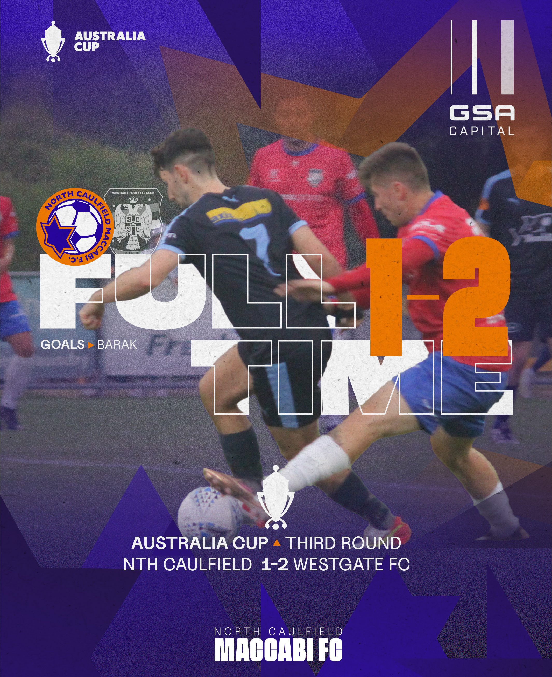 Westgate FC 2-1 North Caulfield FC | North Caulfield FC