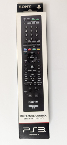 PS3 Blu-ray BD Remote Control CECH-ZRC1J CIB - Sony PlayStation 3 PS3 ...