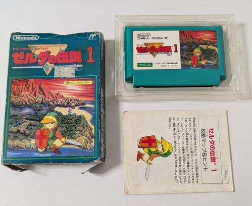 The Legend of Zelda (no manual / box destroyed) Nintendo Famicom Japan ...
