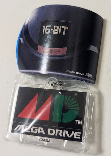 Sega History Hardware Logo Acrylic Key Holder Sega Mega Drive Ver ...