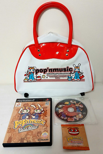 Pop’n Music Best Hits + Bag, CD, Card & Pin Sony PlayStation 2 PS2 ...