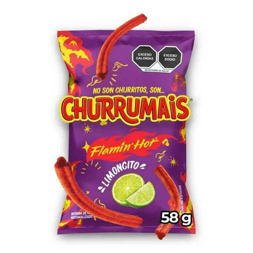Churrumais Flamin’ Hot Limoncito 70g 🌶️🔥 | Crujiente y Extra Picante ...