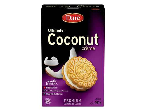 Dare Ultimate Coconut Creme Cookies 290g - Galletas con Crema de Coco ...