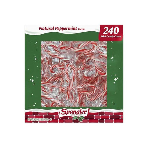 Spangler Mini Candy Canes Peppermint 240 uds – Mini Bastones de ...
