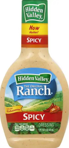 Hidden Valley Salsa Spicy Ranch 473ml - Un toque picante que cautivará ...