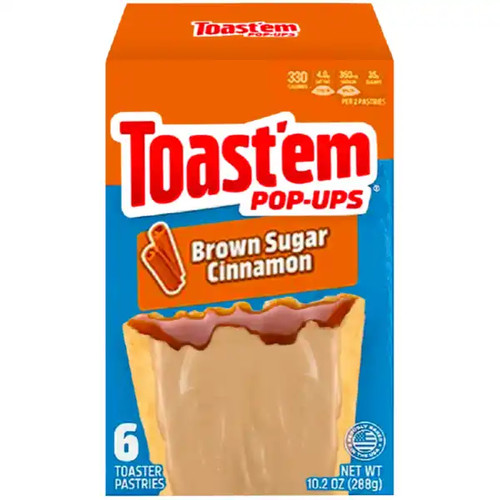 Toast'em Pop Ups Brown Sugar Cinnamon 288g - Desayunos deliciosos en un ...
