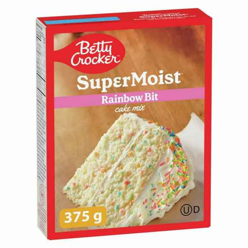 Betty Crocker Rainbow Bit Cake Mix 375g | Bizcocho Esponjoso con ...