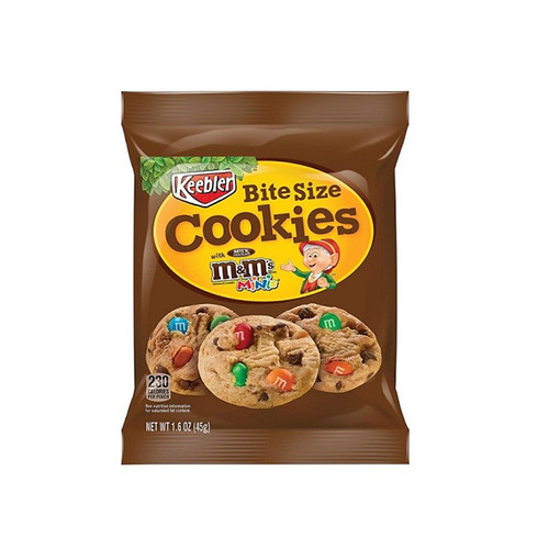 Keebler M&Ms Bite Size Cookies 45g | La Tienda Americana