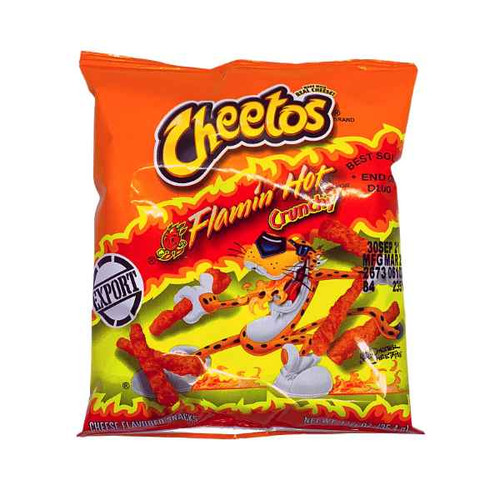 ¡Sabor Intenso en Cada Bocado! Cheetos Crunchy Flamin Hot 35g | La ...