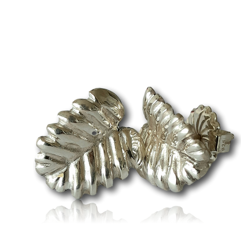 Fagus leaf earrings | Gavin MacSporran