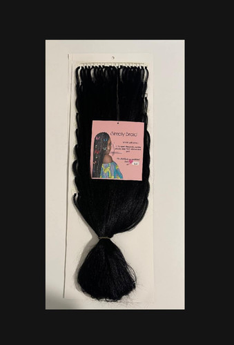 pre-sectioned hair 52 inches, color 1 | SimplyBraidBoutique