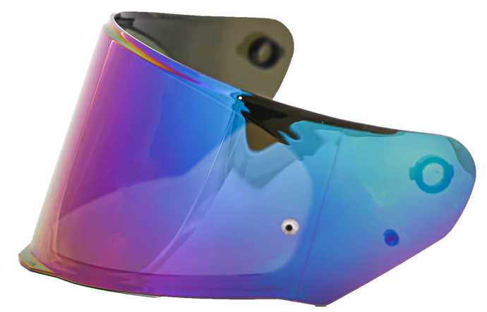 Assault/Rapid/Stream EVO Pinlock Ready Outer Face Shield Rainbow Iridium