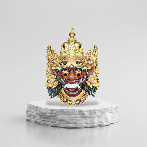 Balinese Wooden Ravana Mask - Handmade Bali Wood Carving and Painting ...