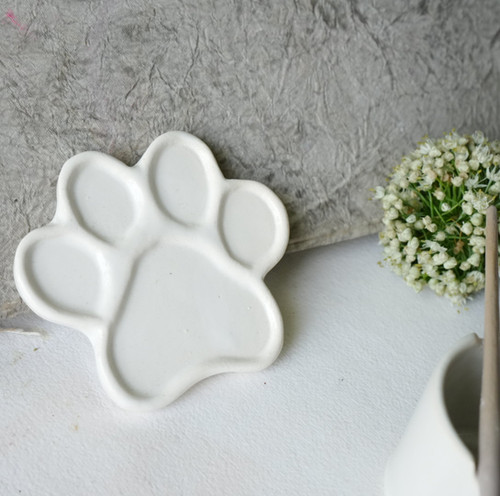 Paw ceramic paint palette - dog love ceramic palette , made in India ...